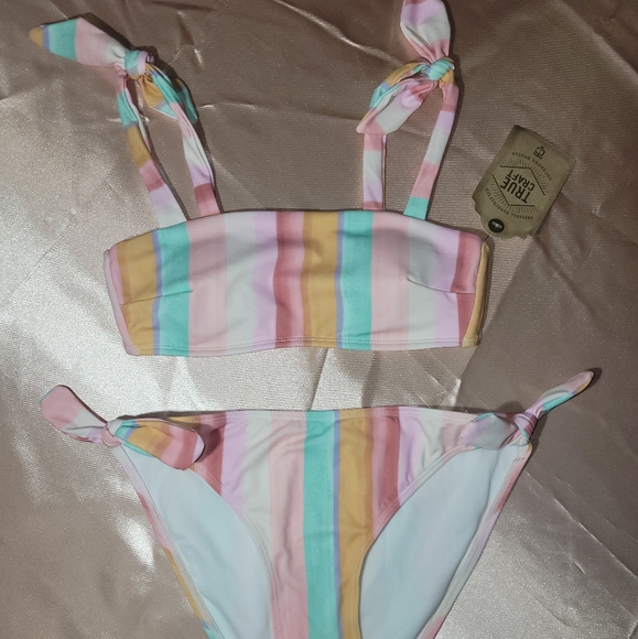 True Craft | Swim | True Craft Sunkissed Stripped Bikini Nwot | Poshmark